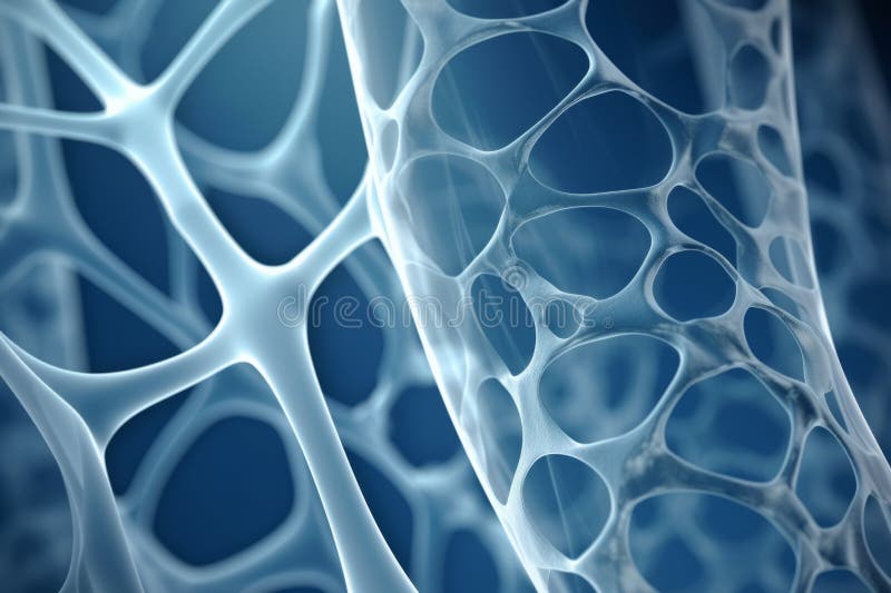 Bone Tissue Human Skeleton Under Microscope Cells Structure Medical ...