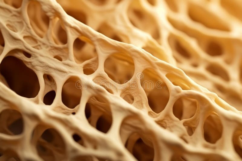 Bone Tissue Human Skeleton Under Microscope Cells Structure Medical ...