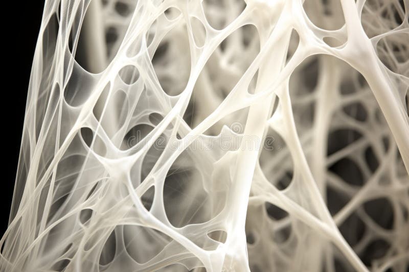 Bone Tissue Human Skeleton Under Microscope Cells Structure Medical ...