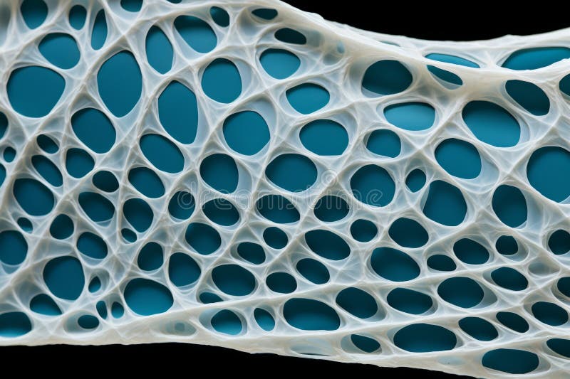 Bone Tissue Human Skeleton Under Microscope Cells Structure Medical ...