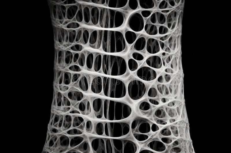 Bone Tissue Human Skeleton Under Microscope Cells Structure Medical ...