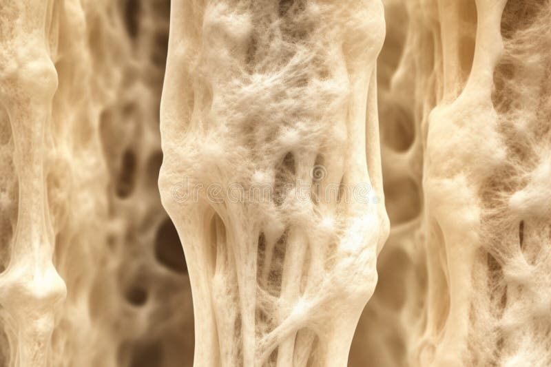 Bone Tissue Human Skeleton Under Microscope Cells Structure Medical ...