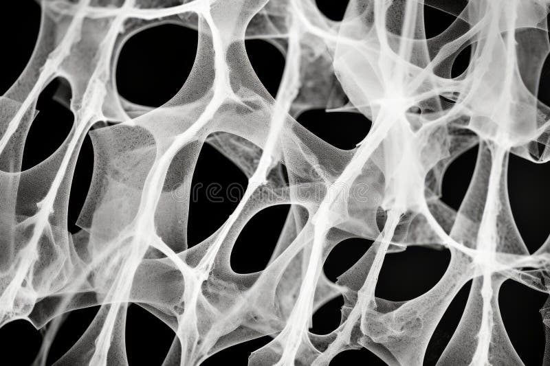 Bone Tissue Human Skeleton Under Microscope Cells Structure Medical ...