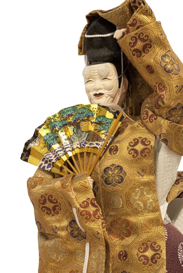 Boneca do ningyo de Noh imagem de stock. Imagem de vestido - 22833637