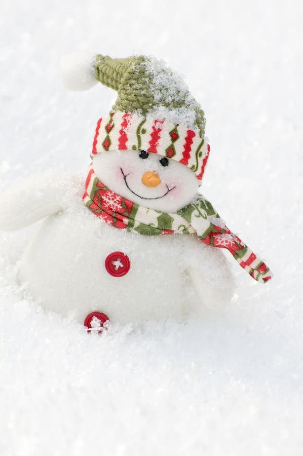 Boneco de neve feliz foto de stock. Imagem de geada, festivo - 7602118