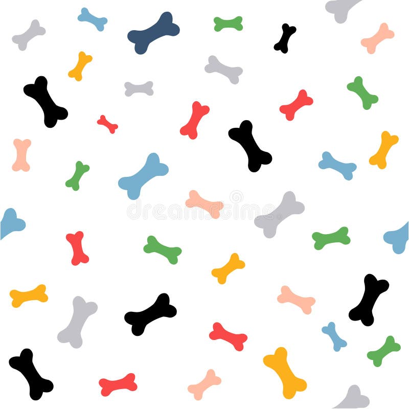 Bone for Dog Seamless Texture Stock Vector - Illustration of people ...