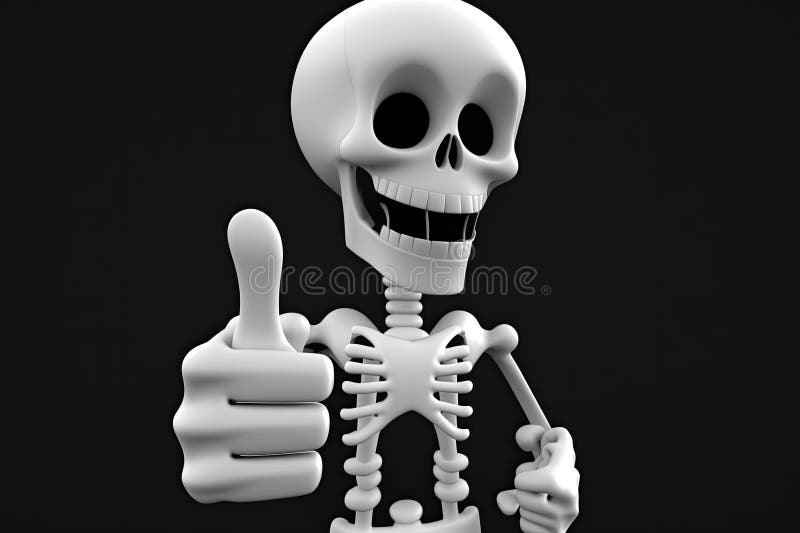Bones from a Cartoon Give the Thumbs Up Stock Illustration ... Bones from a Cartoon Give the Thumbs Up Stock Illustration ...