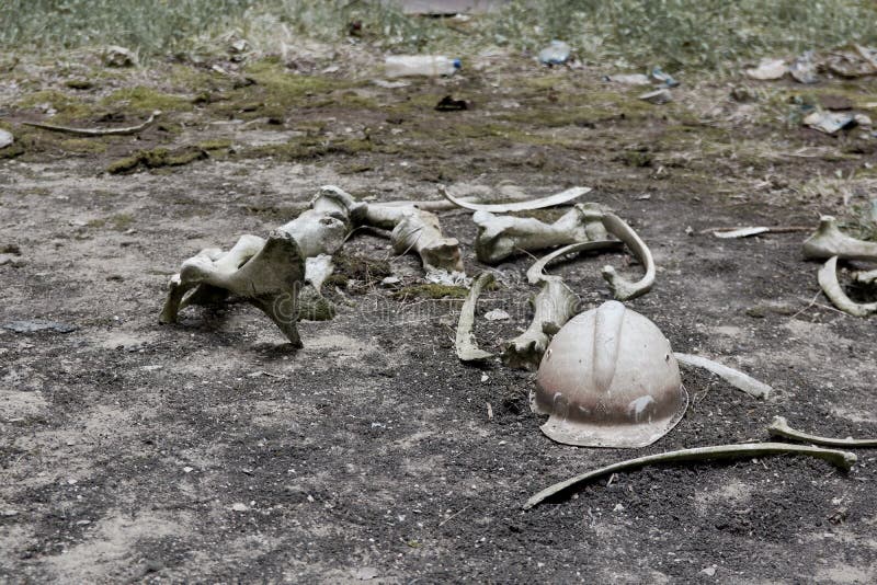 Bones Cooling Tower of the Chernobyl Stock Photo - Image of industrial ...