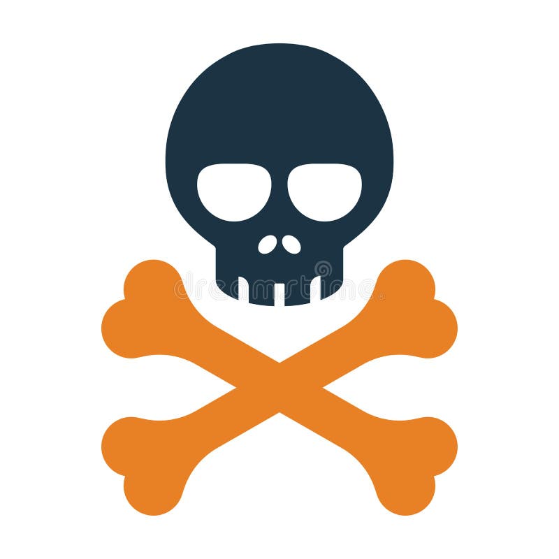 Bones, Dead, Death, Skeleton, Warning Icon. Editable Vector Graphics ...