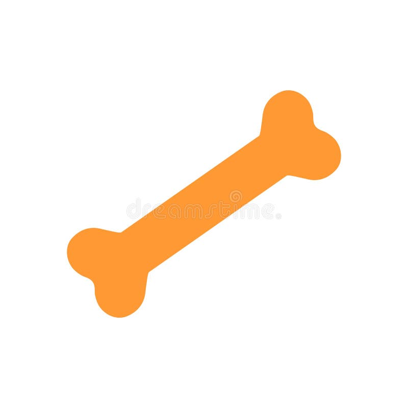 Bones Flat Icon. Solid Pictogram of Bone Stock Vector - Illustration of ...