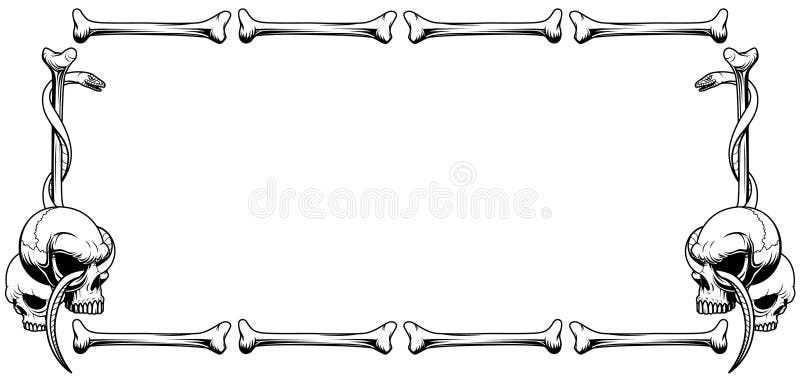 Bones frame stock illustration. Illustration of isolated - 10798155