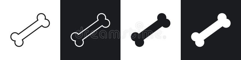 Bones icon stock vector. Illustration of anatomical - 341312707