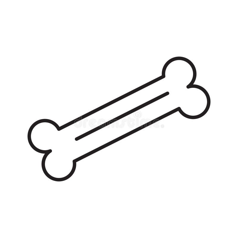 Bonesline in Thin Line Black Color. Flat Simple Vector Symbols ...
