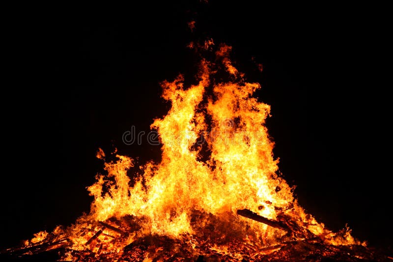 Bonfire stock image. Image of yellow, incenerate, bonfire - 1603191