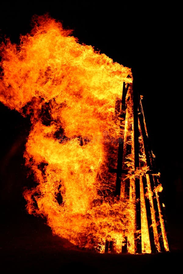 Bonfire, Bonfire during Walpurgis night in