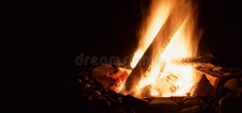 Bonfire With Black Background Picture. Image: 109924909