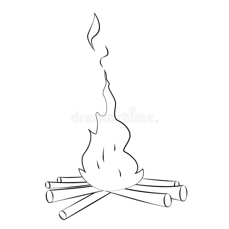 Outline Bonfire Stock Illustrations – 11,600 Outline Bonfire Stock ...