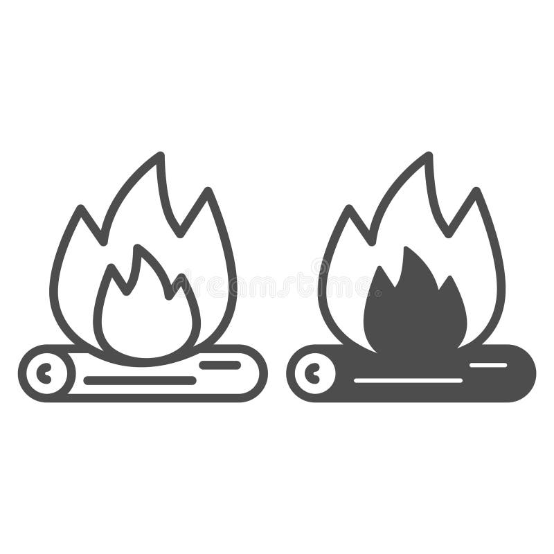 Icon Flame Outline Stock Illustrations – 63,765 Icon Flame Outline ...