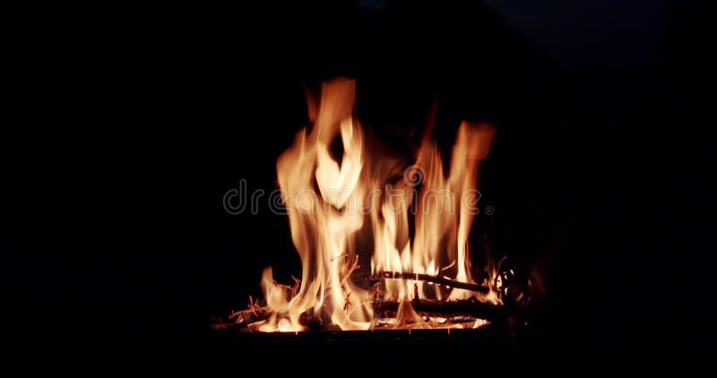 Bonfire Burning Inside Lightbulb Symbolizing Renewable Energy Stock ...