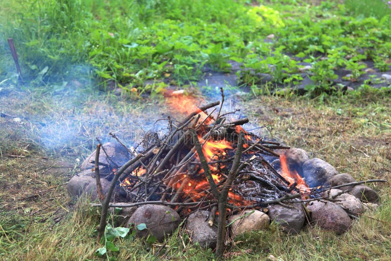 Bonfire, campfire stock photo. Image of wood, fire, burn - 16911026