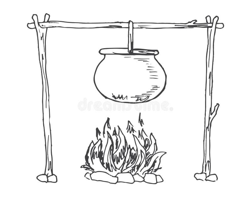 Cauldron Hanging Stock Illustrations – 228 Cauldron Hanging Stock ...