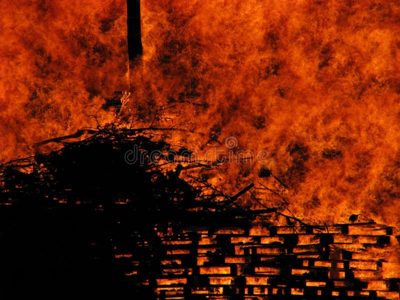 Bonfire II stock photo. Image of night, wooden, burning - 50363522
