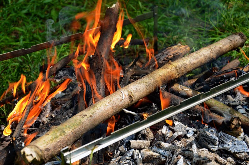 The bonfire stock image. Image of evening, burn, fiery - 54639045