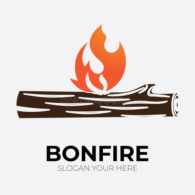 BONFIRE LOGO DESIGN for TEMPLATE Stock Vector - Illustration of flame ...