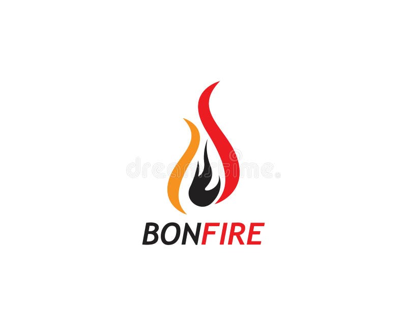 Bonfire Logo Design Vector Template Illustration Stock Illustration ...