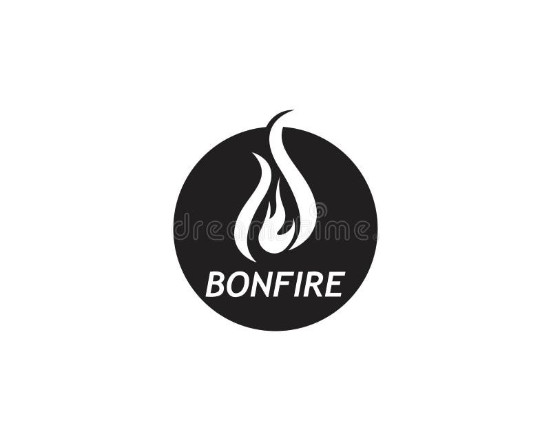 Bonfire Logo Design Vector Template Illustration Stock Illustration ...
