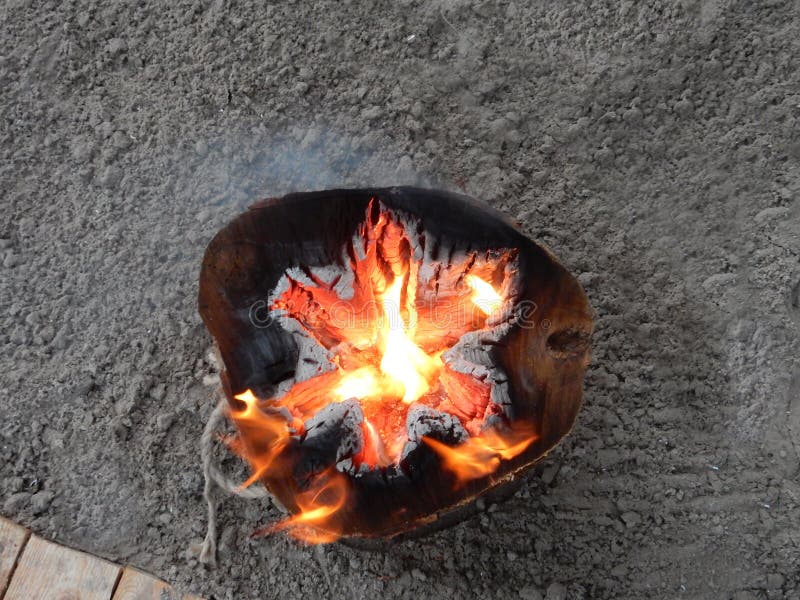Bonfire in the Middle of the Night Stock Photo - Image of light ...