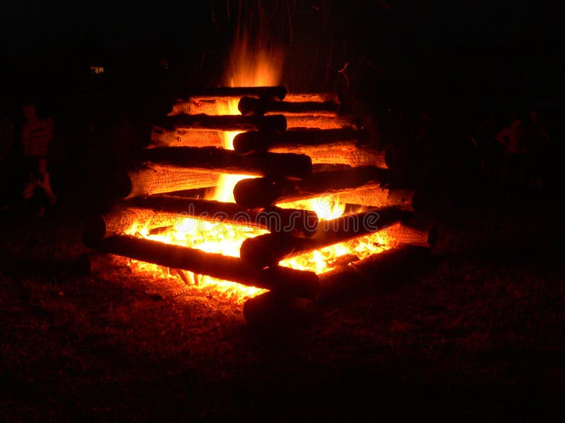 Bonfire at night stock image. Image of orange, campfire - 25836507