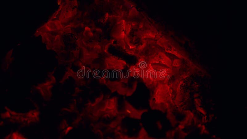 Bonfire at Night. Beautiful Movement of a Bright Flame of Fire Over ...