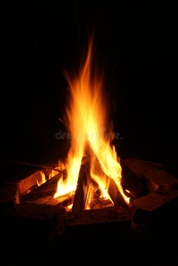 Bonfire night stock photo. Image of bonfire, bricks, circle - 47373076