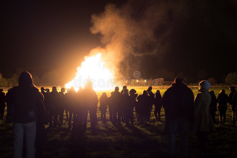 Bonfire Night Celebration 2014 at the Warminster Army Garrison, UK ...