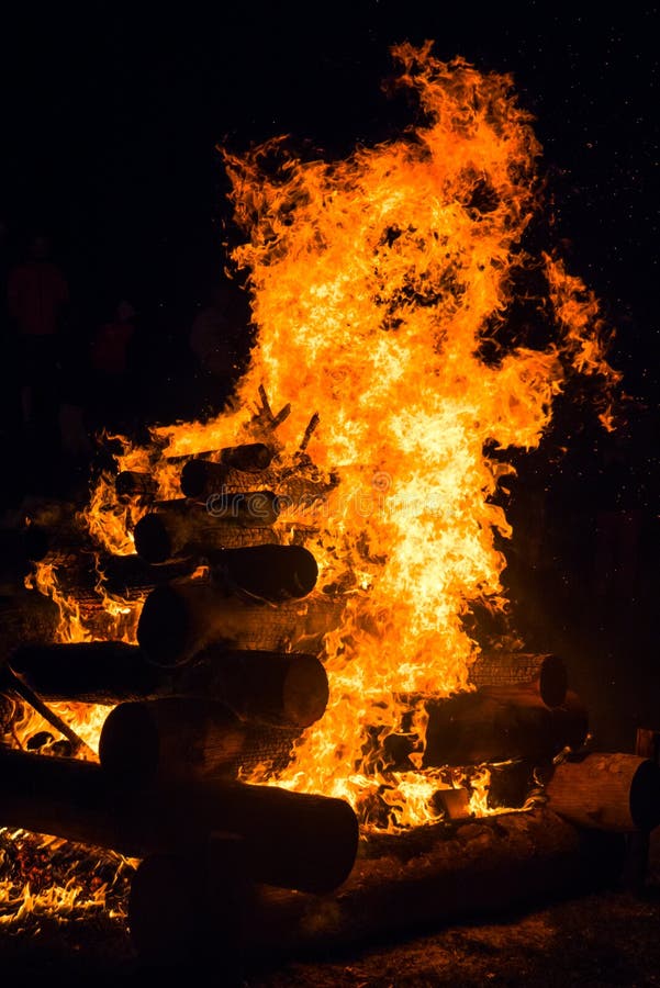Bonfire stock photo. Image of flame, blaze, phenomenon - 56232794