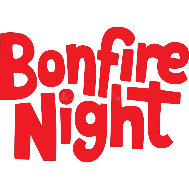 Bonfire Night with Fire Vector Stock Vector - Illustration of event ...