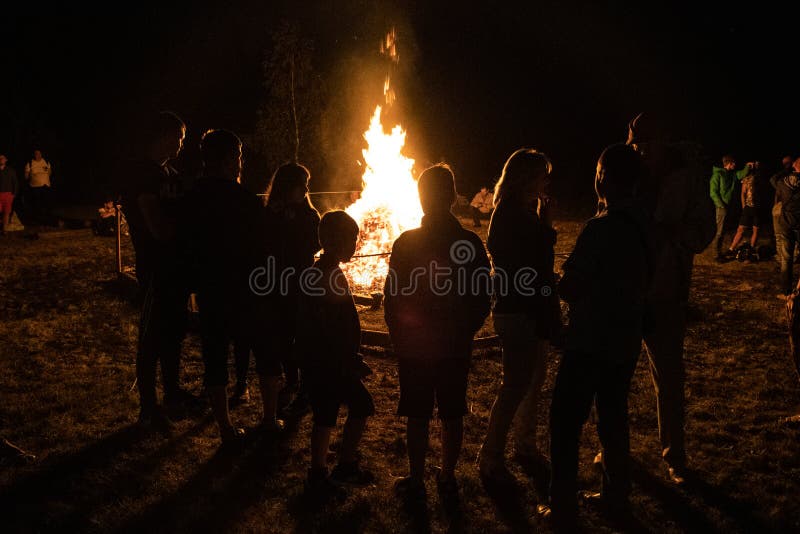 Bonfire stock image. Image of lithuania, pagan, joseph - 152474709