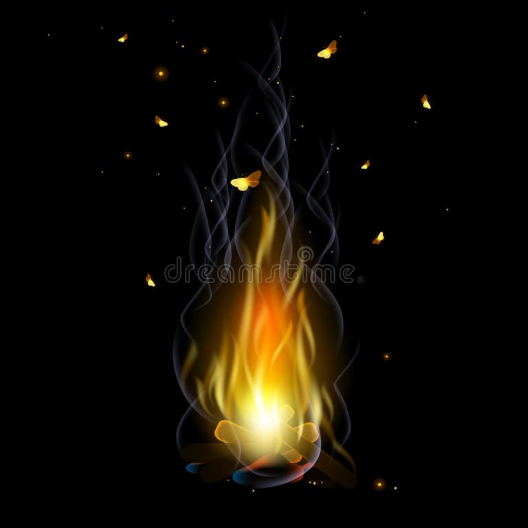 Smoke Bonfire Stock Illustrations – 36,085 Smoke Bonfire Stock ...