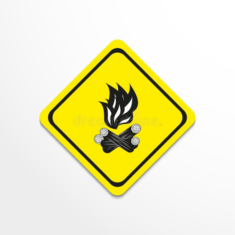 Bonfire. Symbol. Vector Icon. Stock Vector - Illustration of monochrome ...