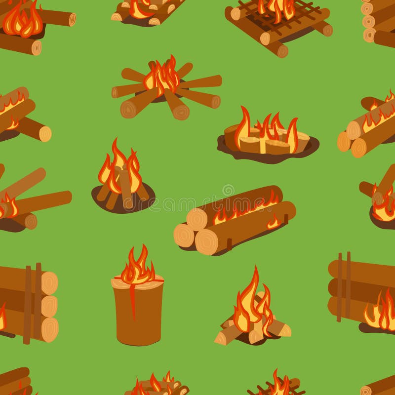 Bonfires Vector Illustration. Stock Vector - Illustration of danger ...