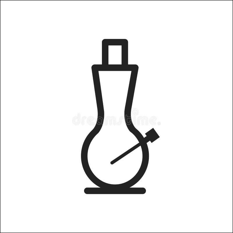 Icon of bong stock illustration. Illustration of polygon - 143435266