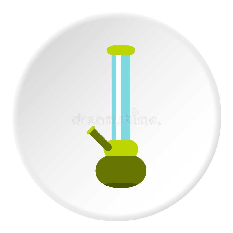 Bong for Smoking Icon Circle Stock Vector - Illustration of isolated ...