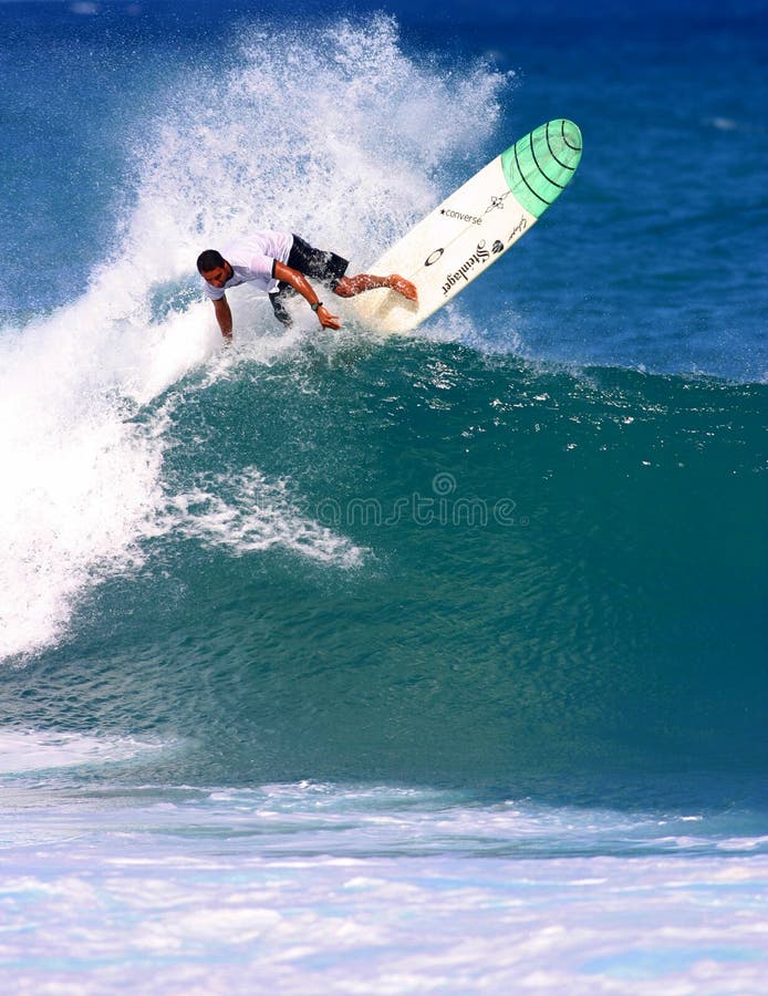 Man Surfing in the Pacific Ocean Editorial Stock Image - Image of ...