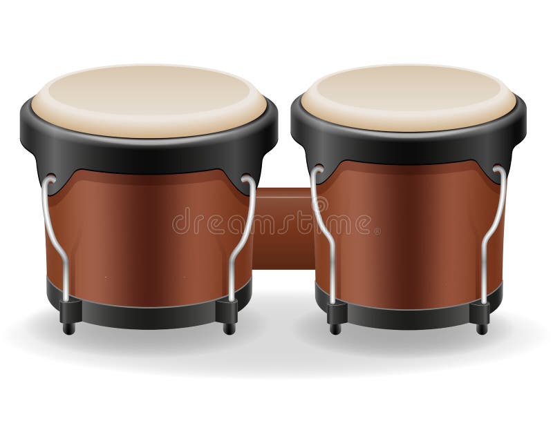 Bongo, Drums, Guitar and Other Musical Instruments. Vector ...