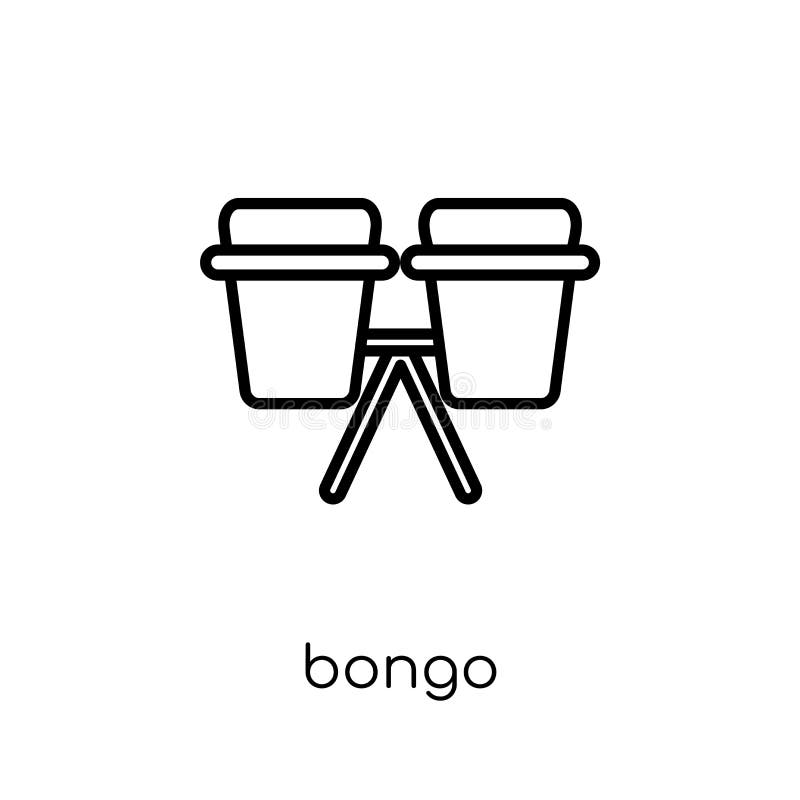 Bongo Icon from Music Collection. Stock Vector - Illustration of ...