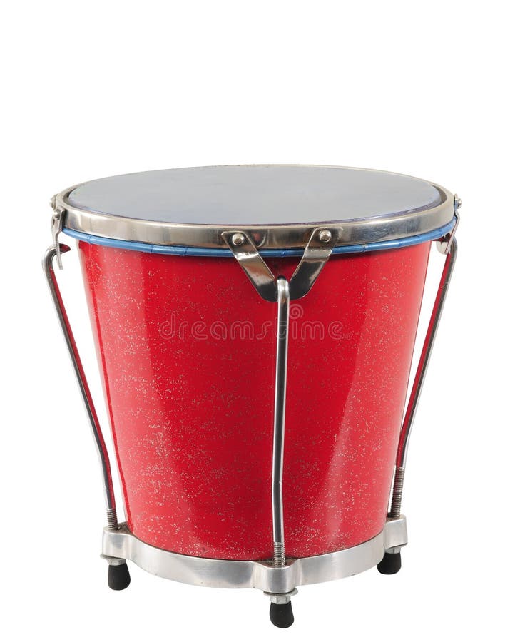 Bongo. isolated stock image. Image of metallic, instrument - 12231001
