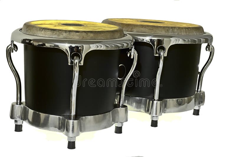 Bongos Negros Aislados En Color De Rosa Foto de archivo - Imagen de ...