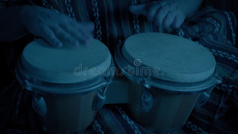 Bongo Player in the Evening Stock Footage - Video of hand, musician ...