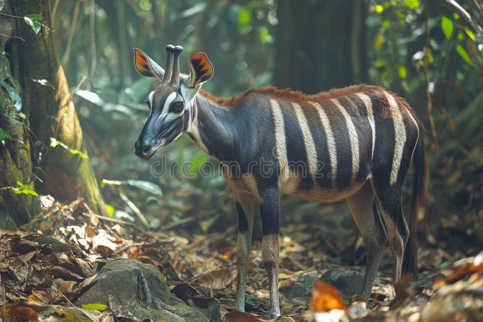 Bongo, Tragelaphus Eurycerus, is a Herbivorous Nocturnal Forest ...